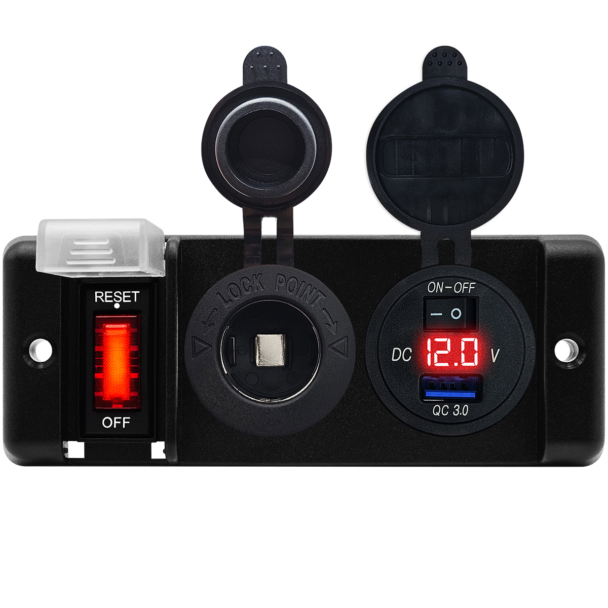 ProRide 12V USB Stopcontact 1 Poort - 5V/2.4A - Inbouw paneel - 12V ...